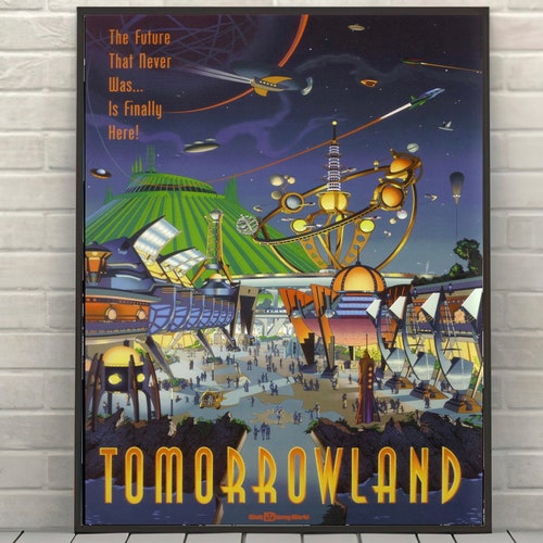 Tomorrowland Poster Disney Attraction Poster Disney World - Etsy