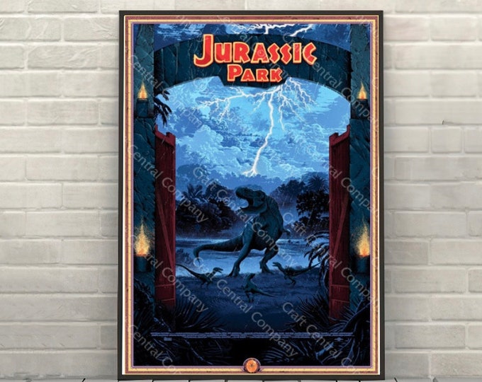 Jurassic Park Poster Universal Studios Attraction Poster - Etsy