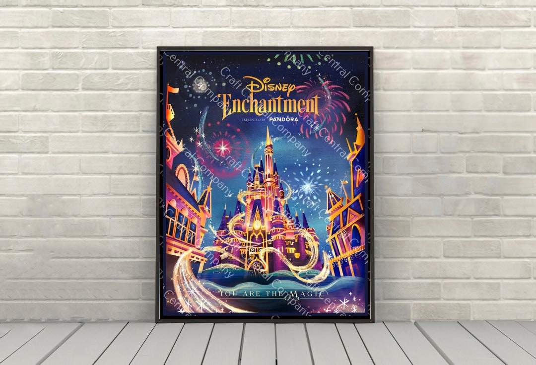 Enchantment Firework Show Poster Disney Attraction Poster Disney World ...