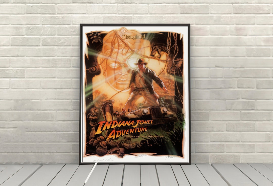 Indiana Jones Adventure Poster Disney Poster Disney Attraction Poster ...