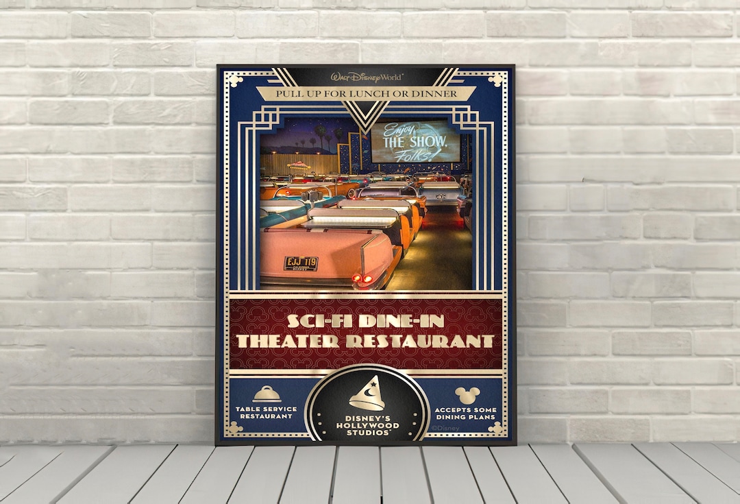 Sci Fi Diner Poster Disney Poster Disney Attraction Posters Disney ...