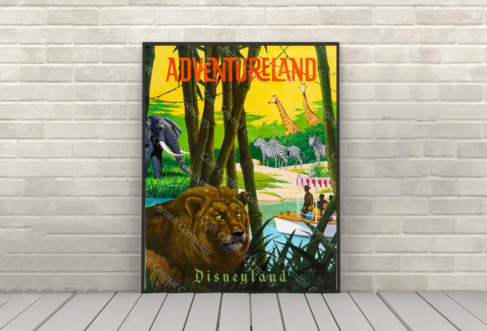 Adventureland Poster Vintage Disney Attraction Poster Disney - Etsy
