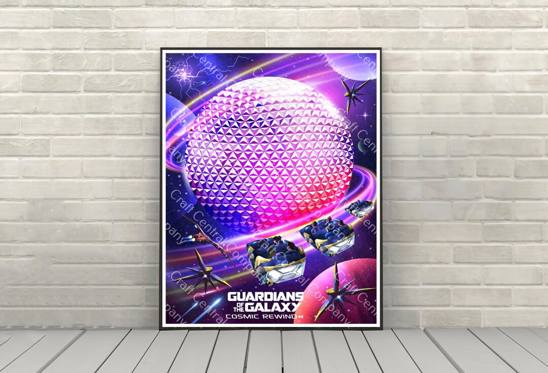 Guardians of the Galaxy Cosmic Rewind Poster Disney Attraction Poster ...