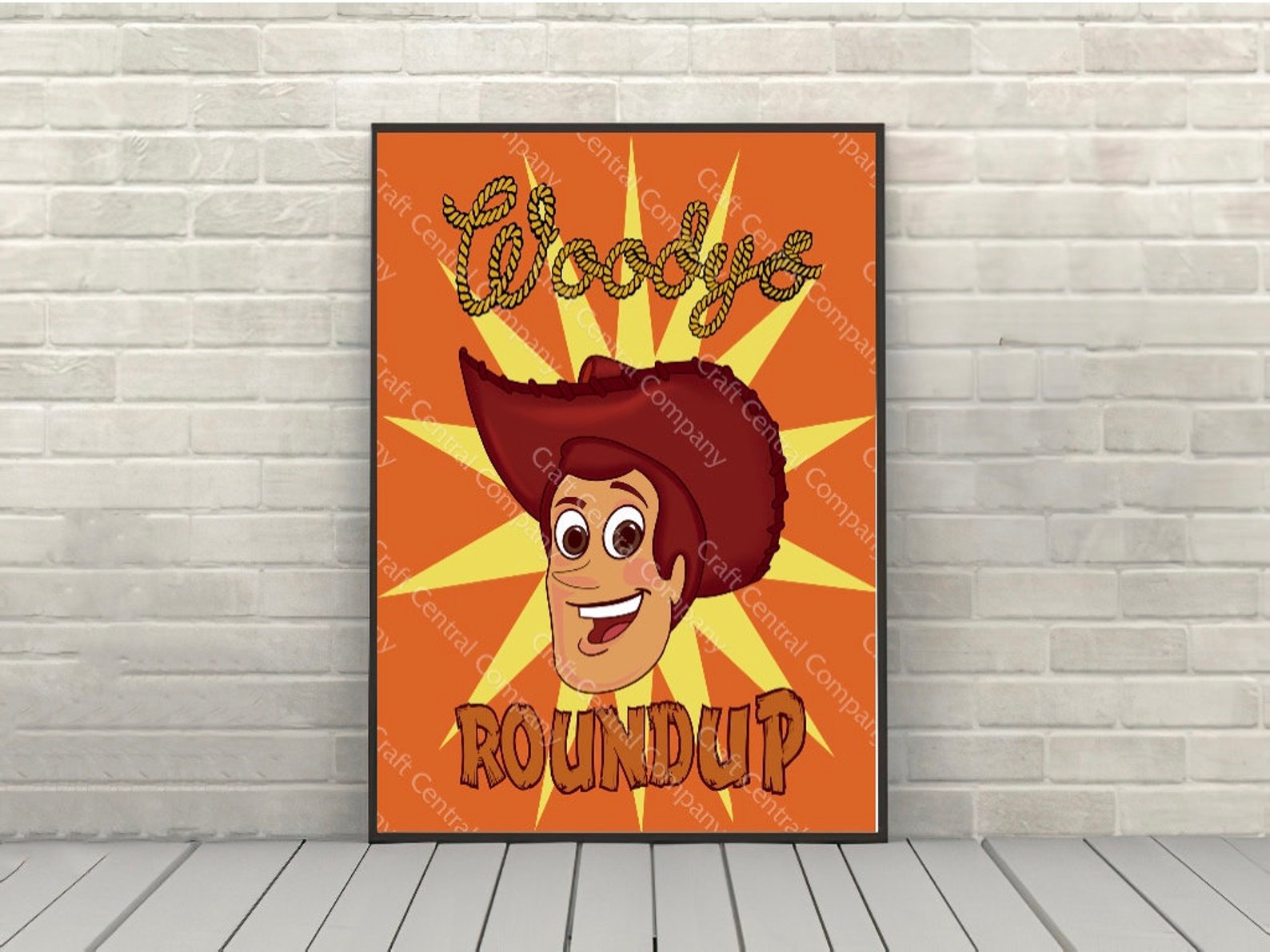 Woodys Roundup Poster Disney Attraction Poster Classic Toy Story Poster ...