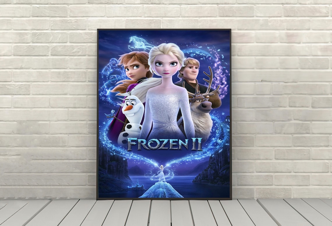 Frozen 2 Poster Vintage Disney Movie Poster Classic Disney - Etsy