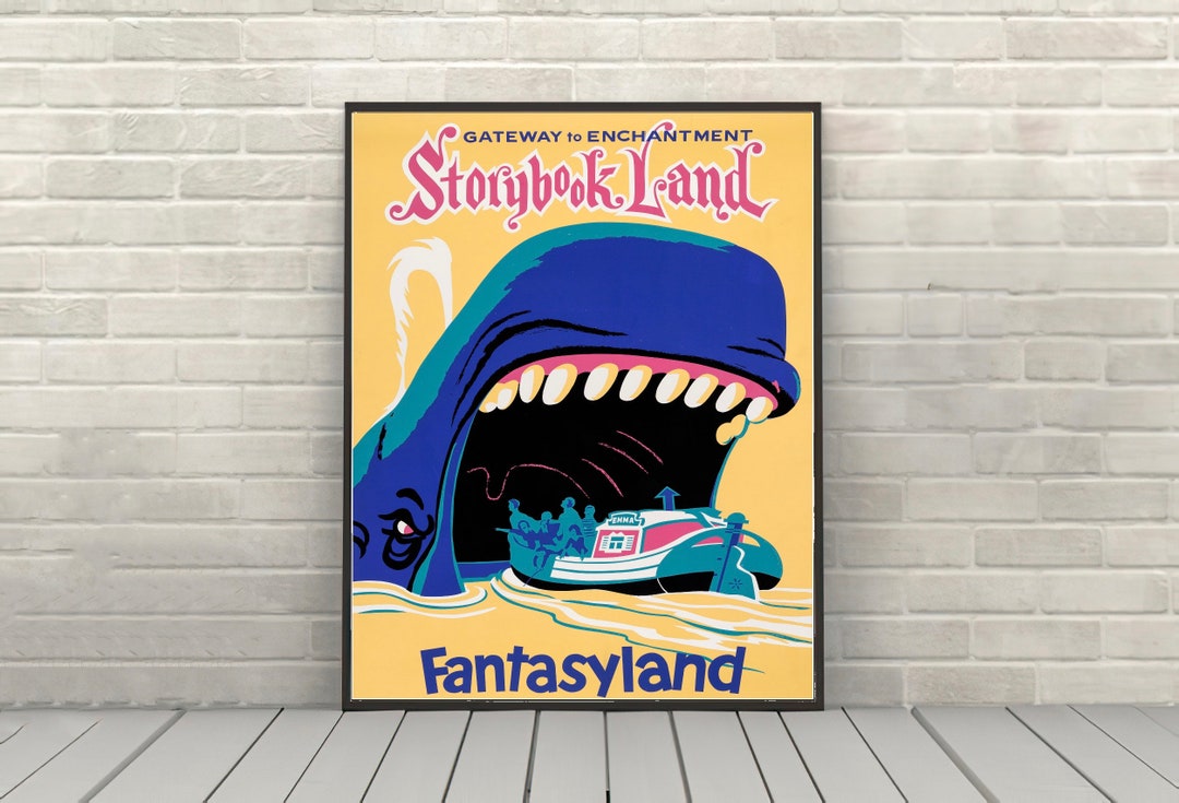 Storybook Land Poster Fantasyland Poster Disney Attraction Poster Magic ...