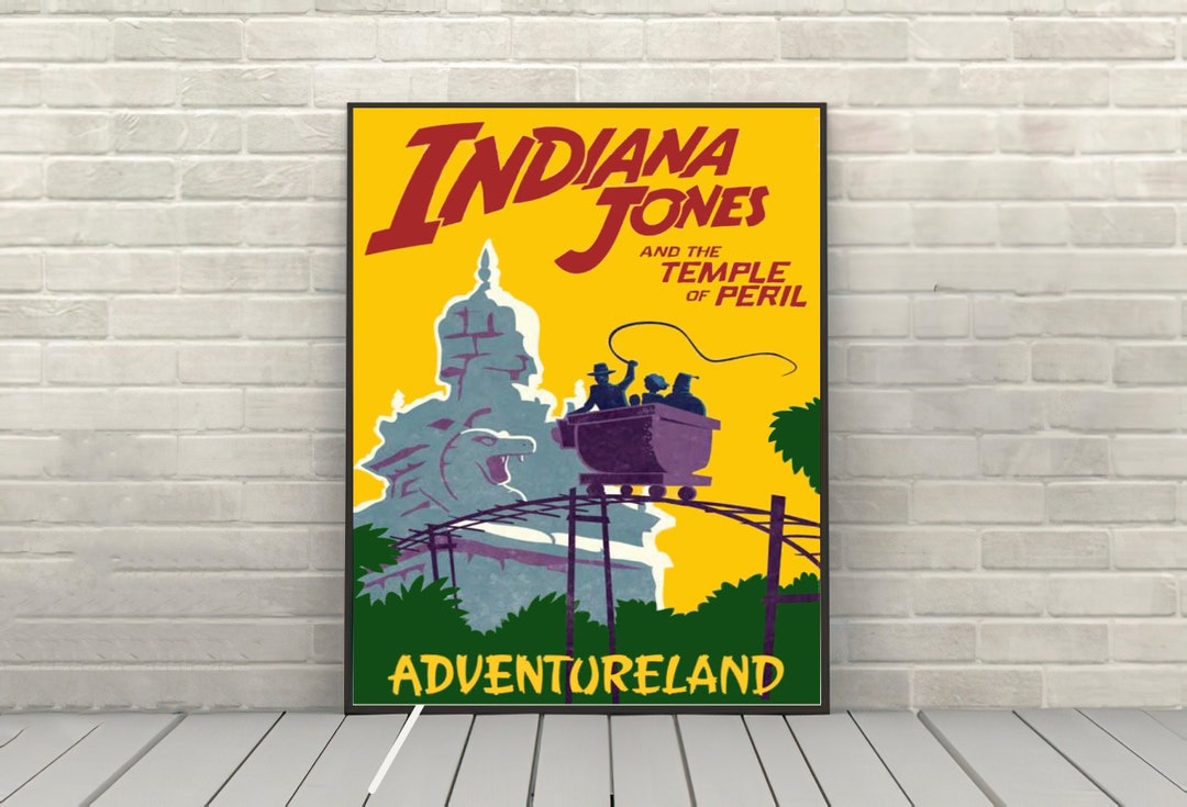 Indiana Jones and the Temple of Peril Poster Disney Poster Disney ...