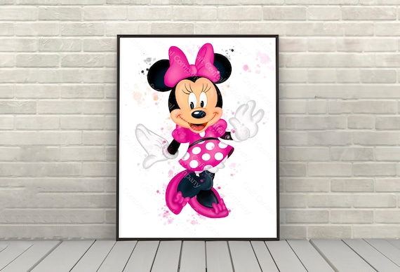 Minnie Mouse Poster Vintage Disney Poster Disney Character - Etsy