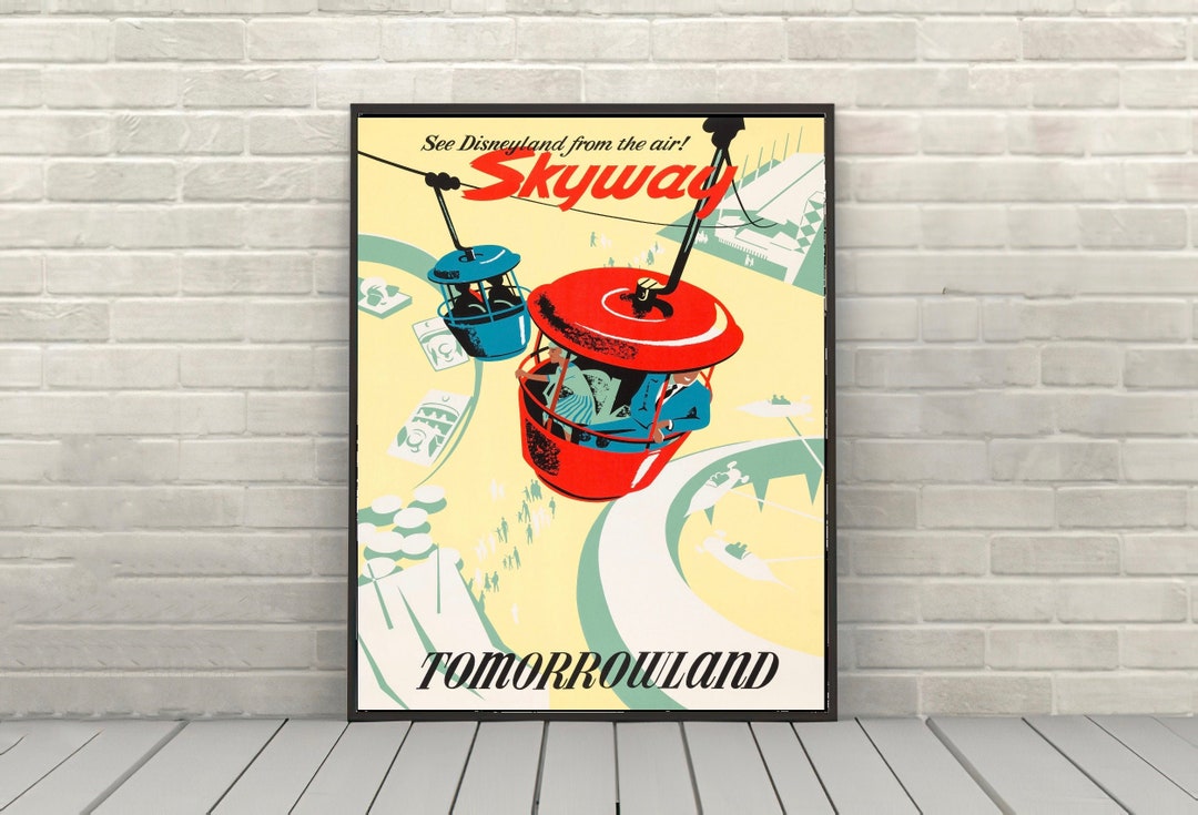 Disney Skyway Poster Disney Attraction Poster Disney Skyliner ...