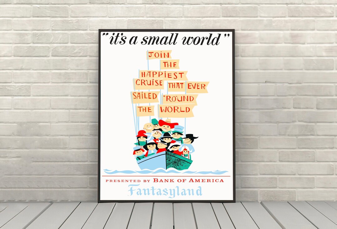 Its A Small World Poster Fantasyland Poster Disney Poster Disney ...