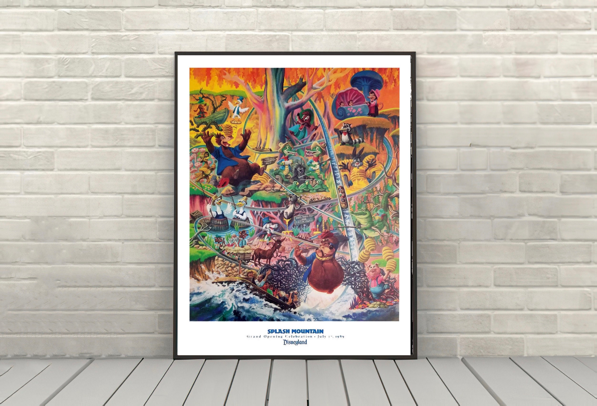 Splash Mountain Poster Frontierland Poster Disney Attraction | Etsy