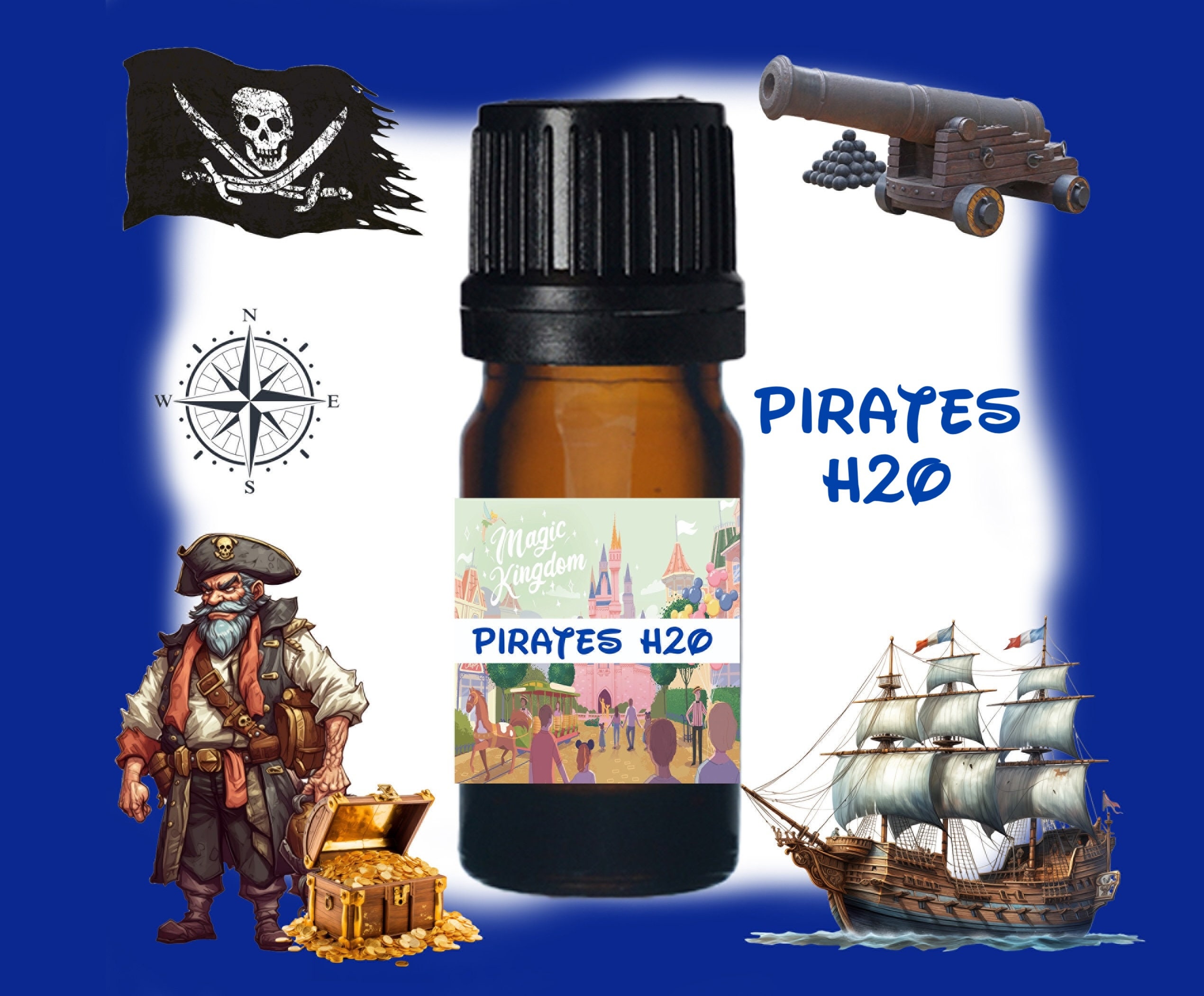 Pirates H2O Fragrance Oil Inspired by Disney Fragrances Adventureland ...