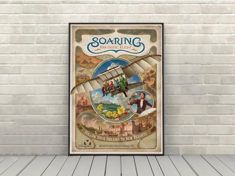 Soarin Around the World Poster Soaring Poster Disney | Etsy