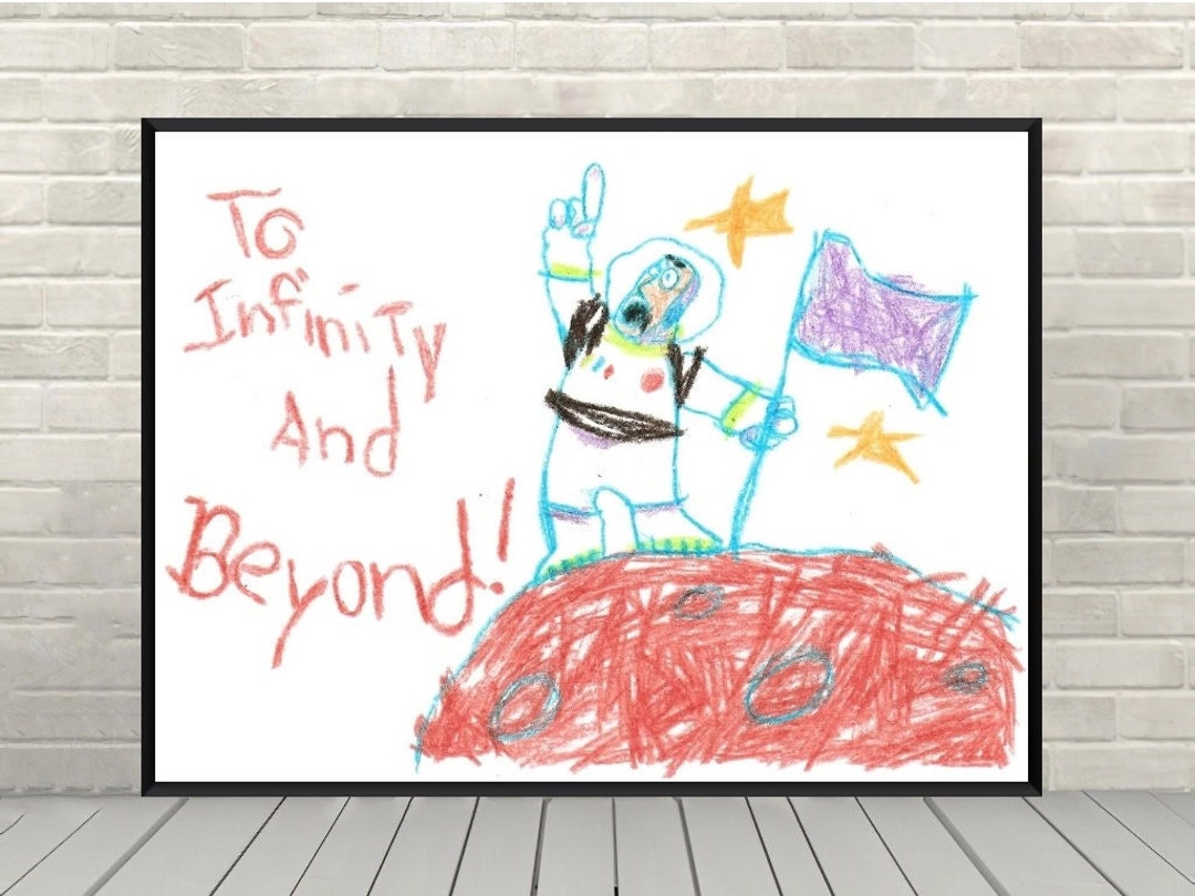 Buzz Lightyear Poster to Infinity and Beyond Andy's Drawing Poster ...