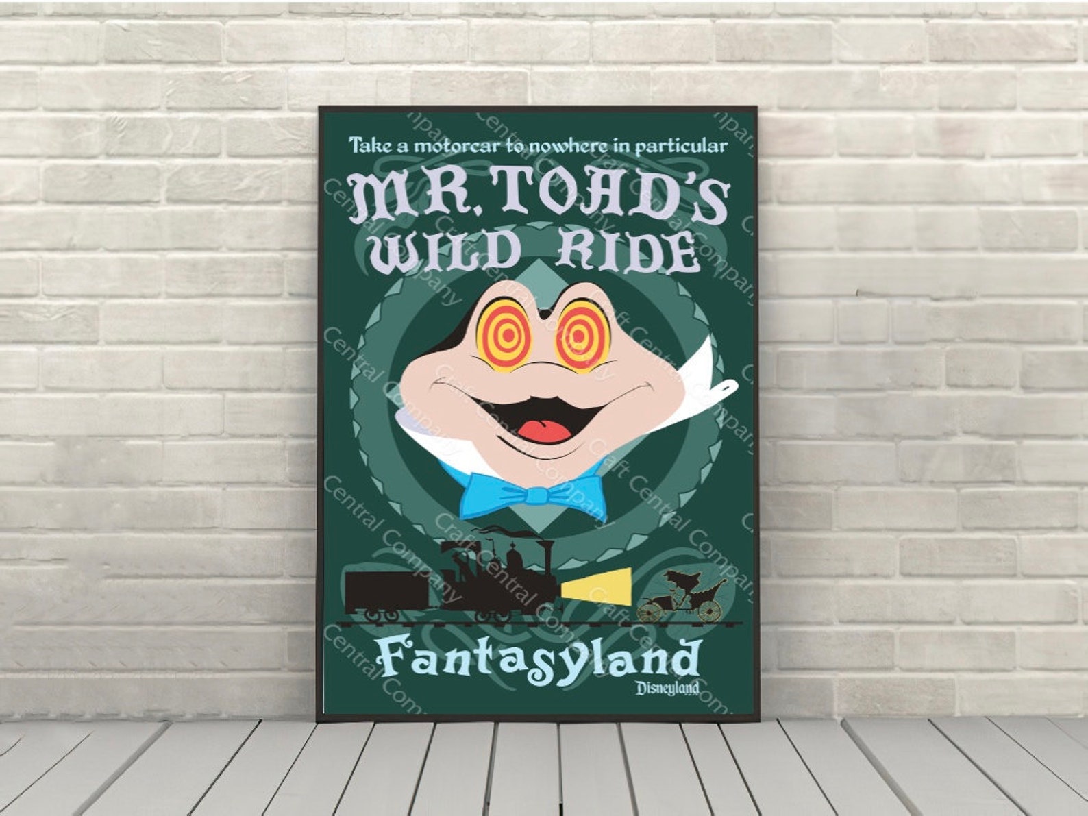 Mr. Toads Wild Ride Poster Fantasyland Poster Vintage Disney | Etsy