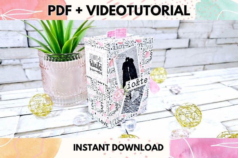 Mini Scrapbook for Beginners – PDF Handout + Video Tutorial With ...