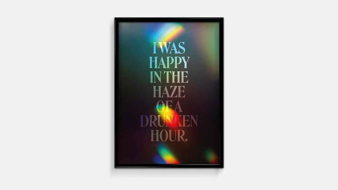 Happy in the Haze of A Drunken Hour - the Smiths Inspired Print - Etsy UK