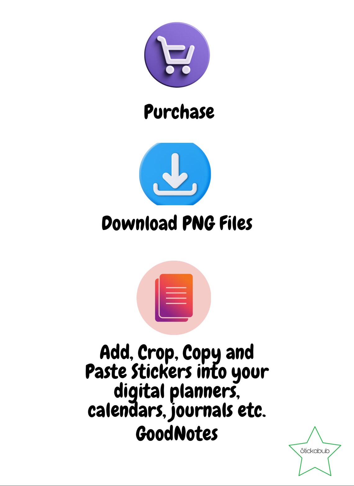 Stay Positive Digital Stickers - Etsy