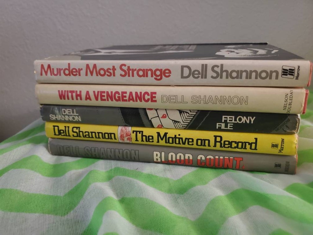 Lot of 5 Dell Shannon Mysteries Book Club Editions - Etsy