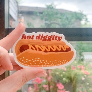 Hot Dog Sticker - Etsy