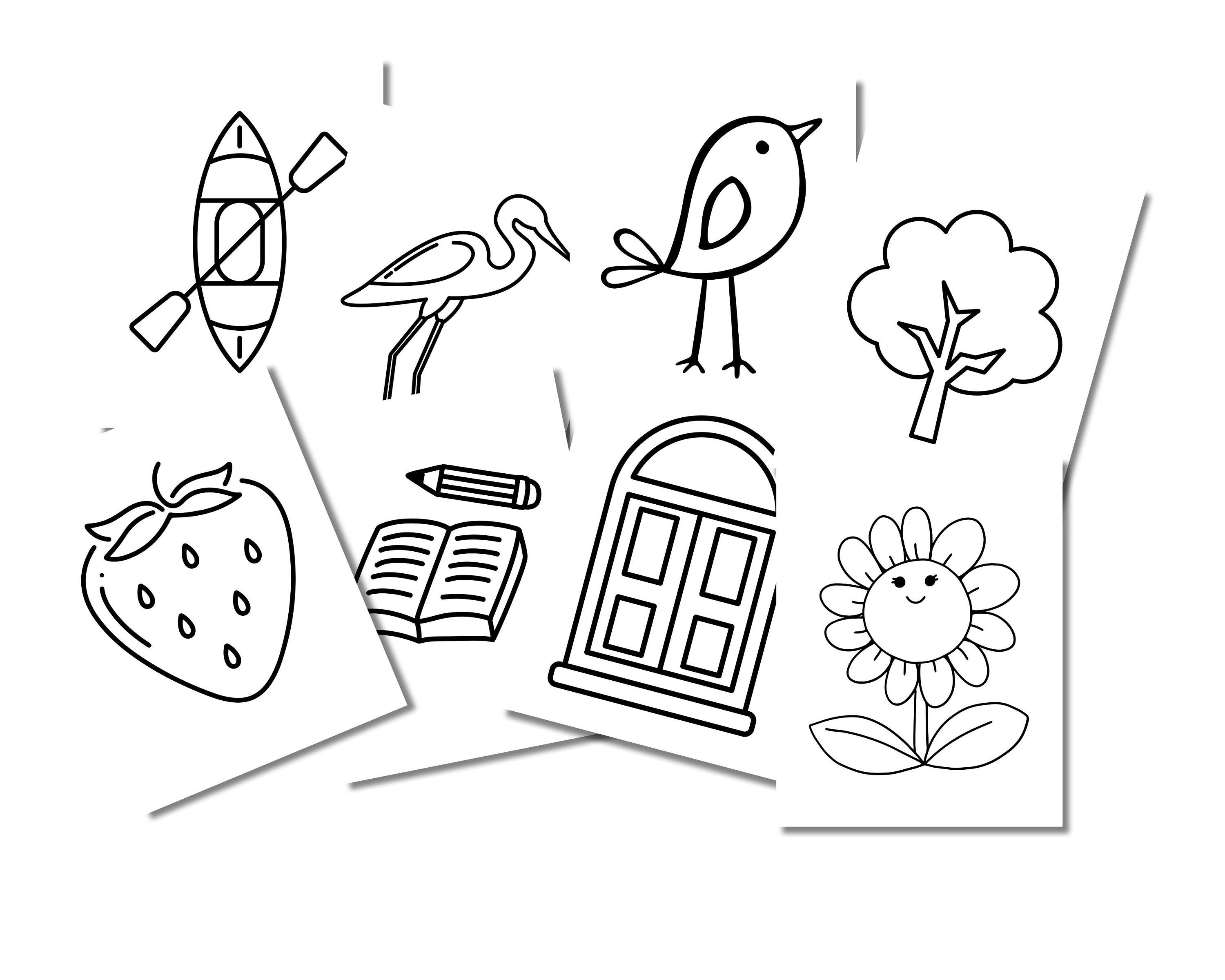 30 Printable Coloring Pages Perfect for Preschoolers, Toddlers,fun ...