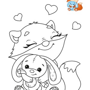 Cute Animal Coloring Pages for Kids, Fun Coloring Activity at Home ...