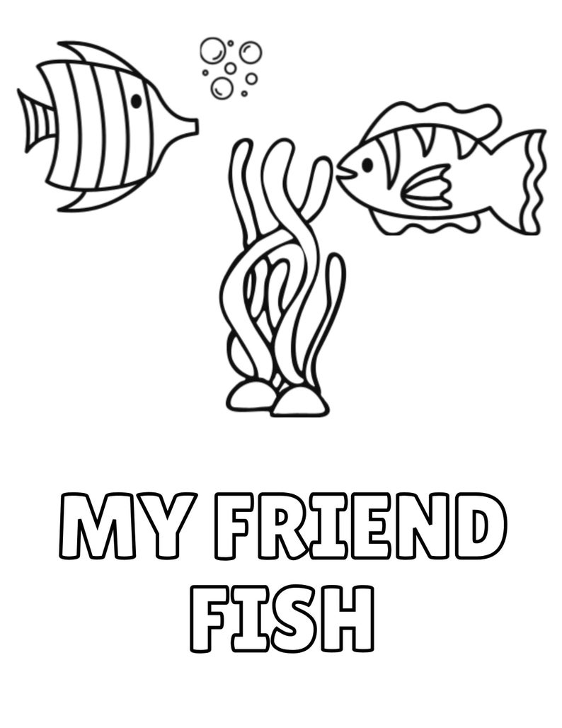 13 Fun Ocean Creatures Coloring Pages for Kids, Printable Page, Cute ...