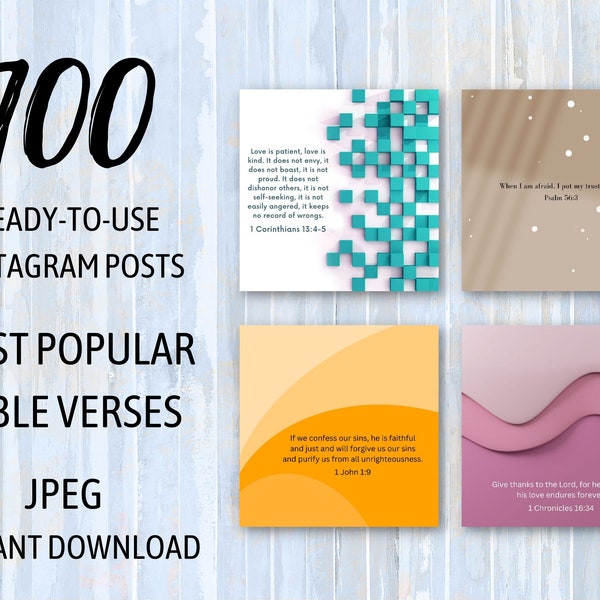 Bible Verse Social Media Posts - Etsy