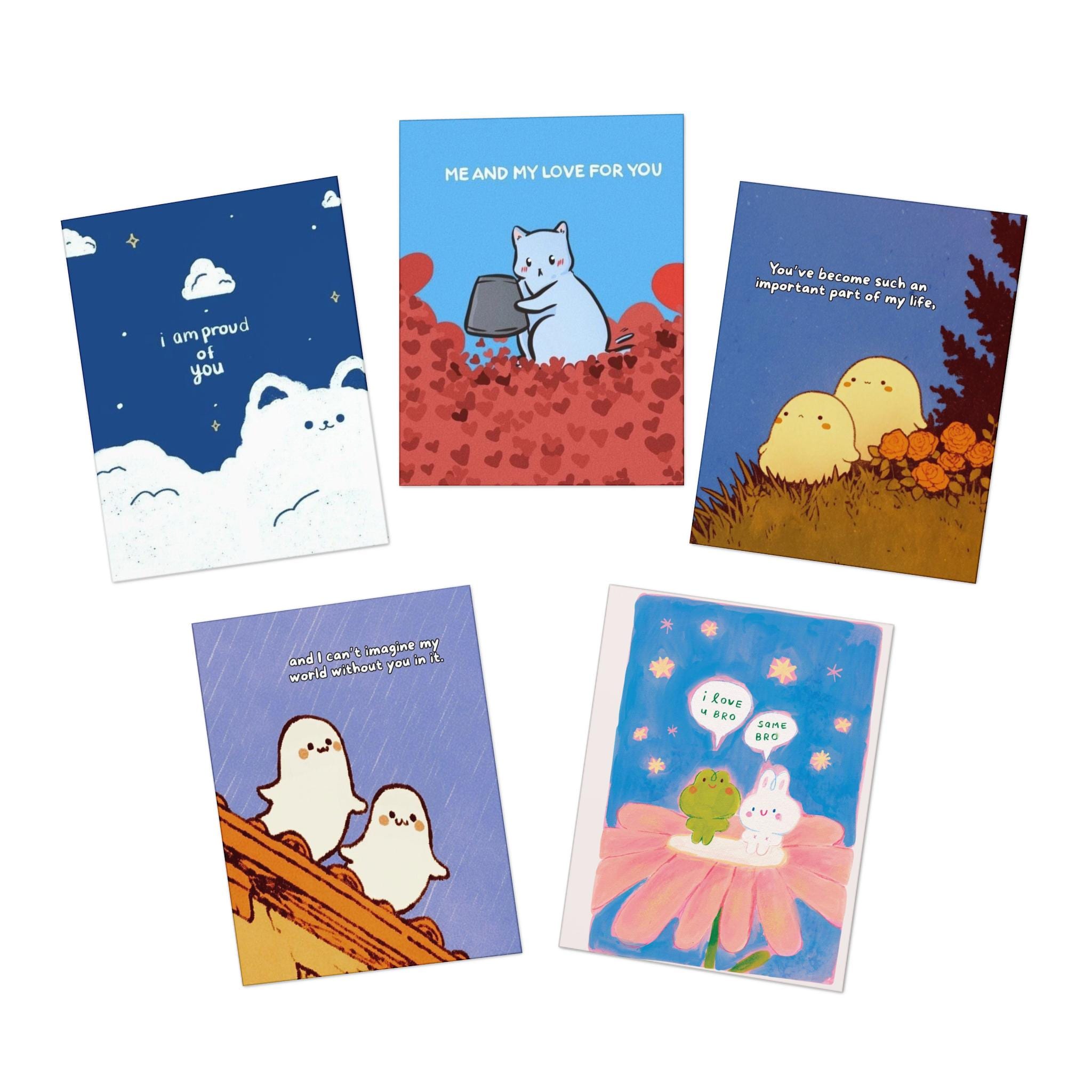 Valentines Galentines Cards 5-pack | Friendship Greeting Cards ...