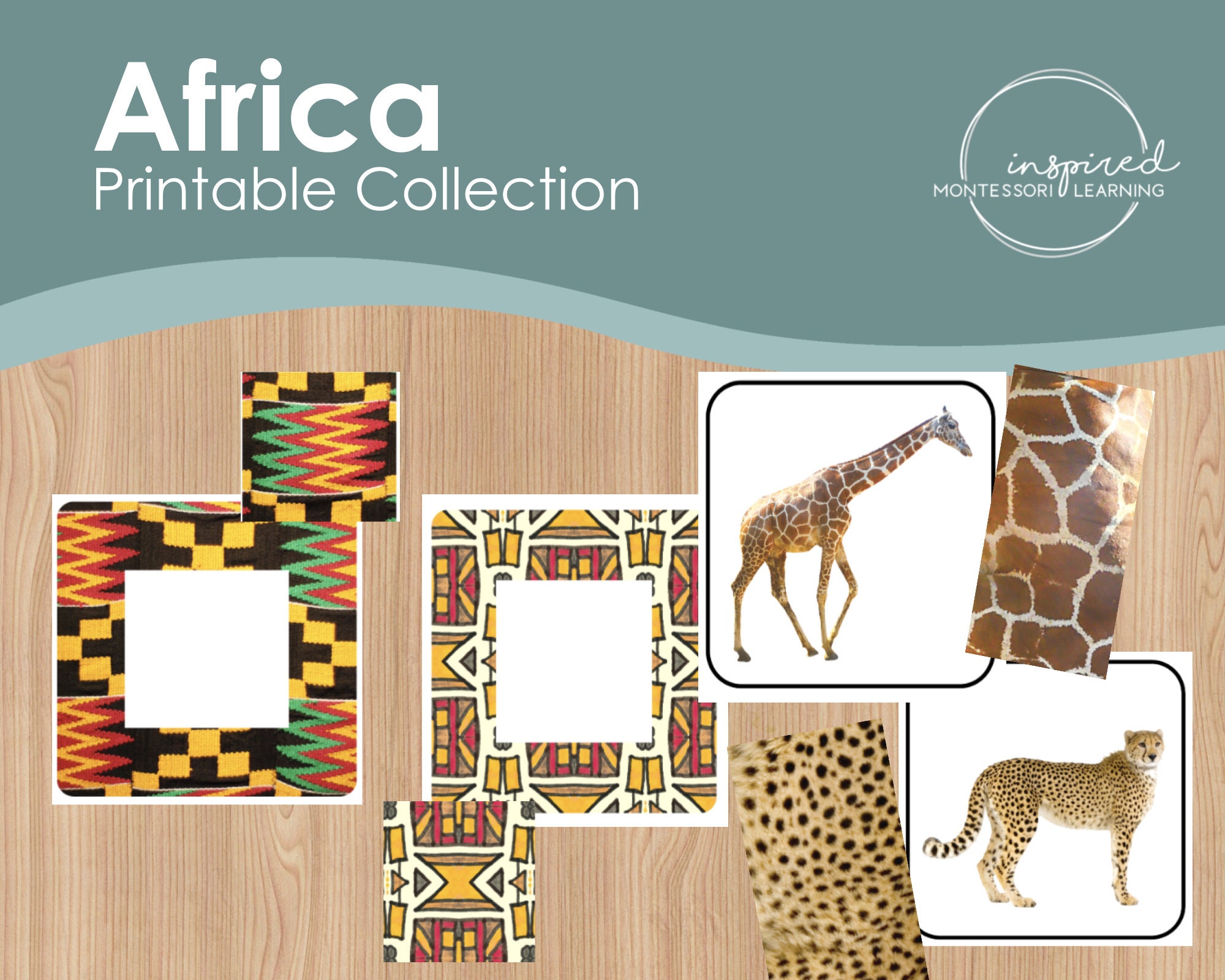 Africa Continent Study, African Animal Matching, Tracing Words and ...
