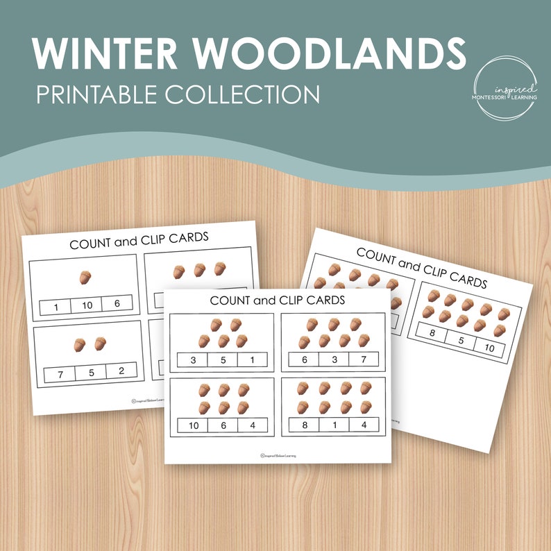 Winter Woodland Printable Collection, Preschool Winter Activity ...