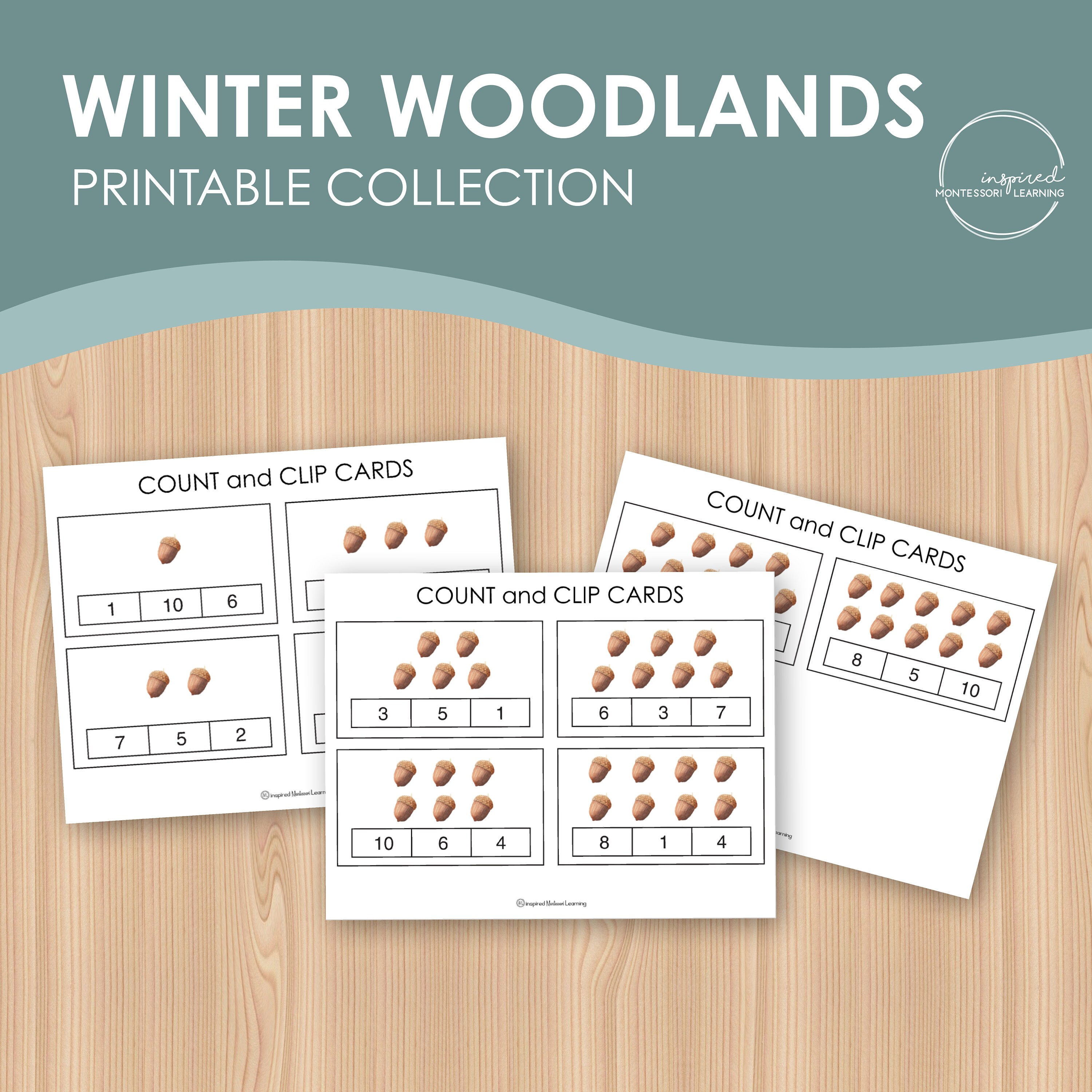 Winter Woodland Printable Collection, Preschool Winter Activity ...