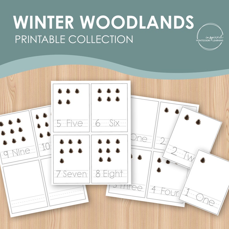 Winter Woodland Printable Collection, Preschool Winter Activity ...
