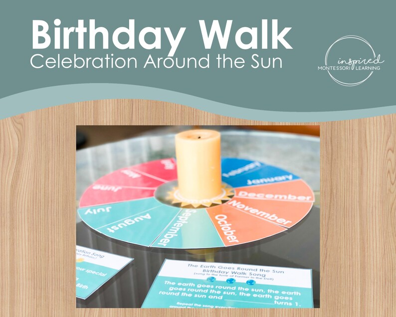 Montessori Celebration Around the Sun, Birthday Walk, Trip Around the ...