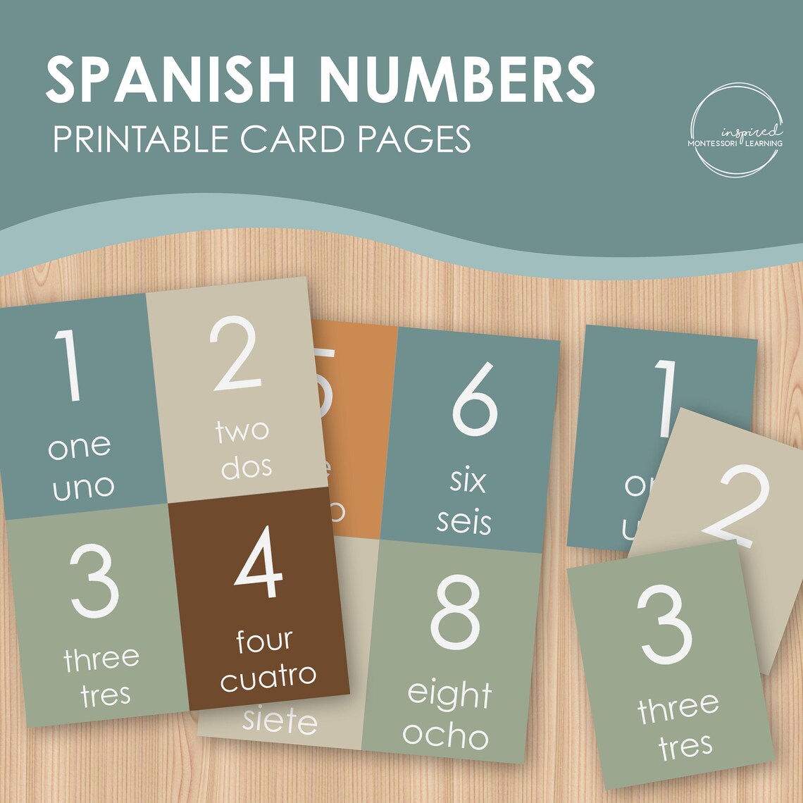 Spanish Number Cards for Kids, Counting in Spanish, Spanish Classroom ...