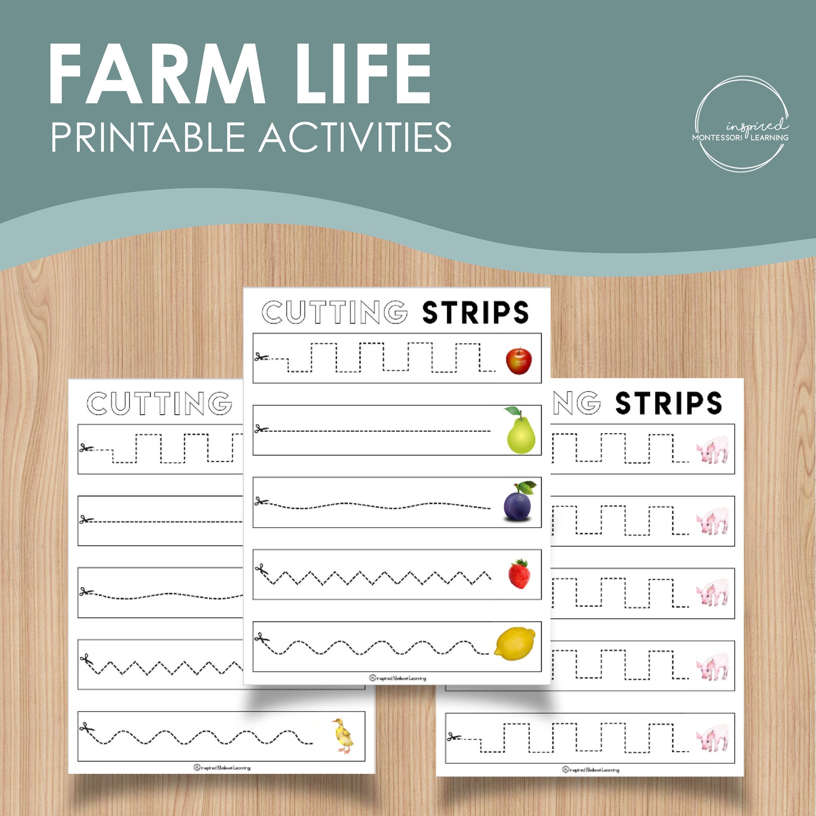 Farm Animal Printable Unit, Preschool Printable, Kindergarten Printable ...