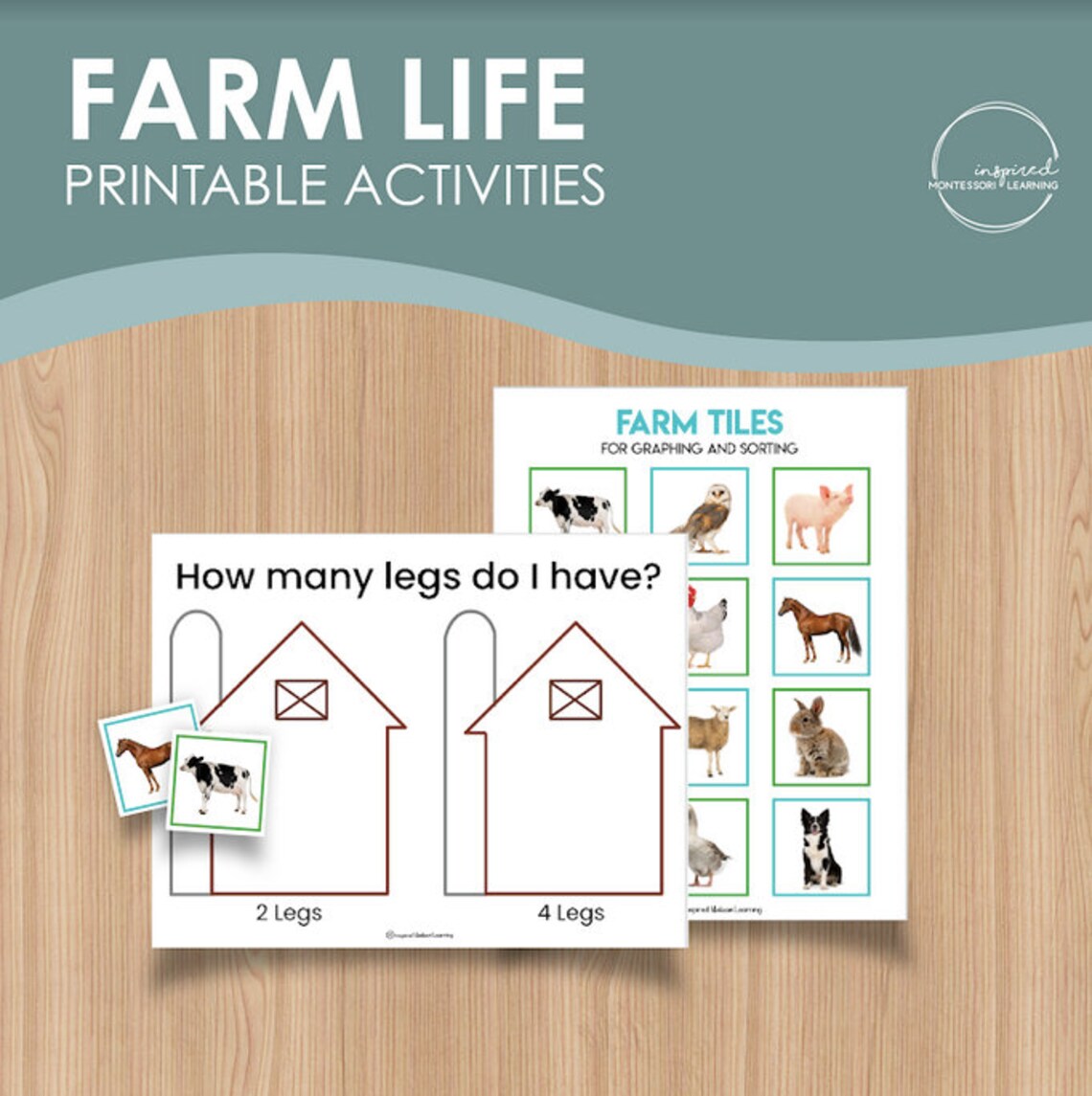 Farm Animal Printable Unit, Preschool Printable, Kindergarten Printable ...