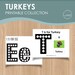 Turkey Printable Collection, Thanksgiving Activity, Fall Activity ...