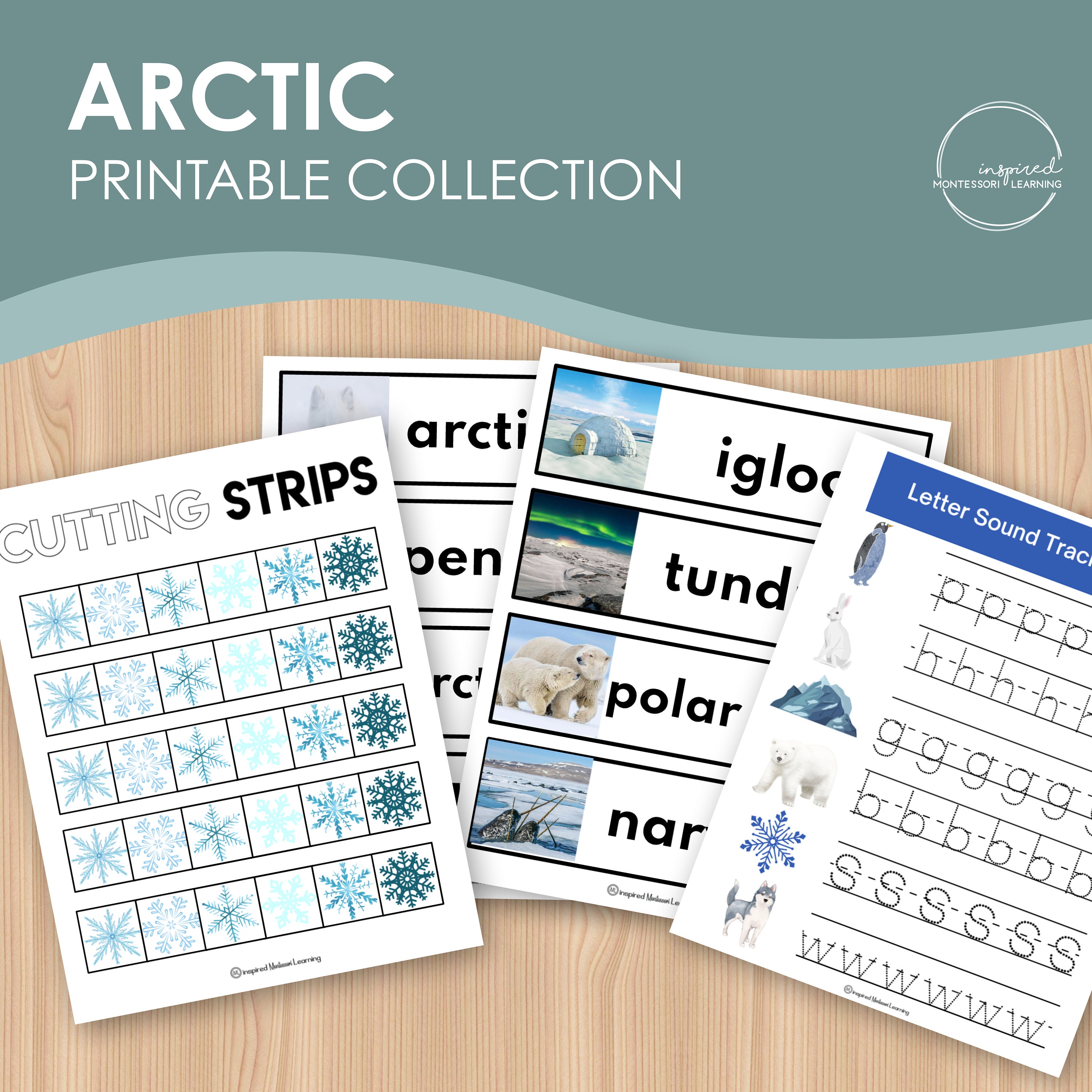 Arctic Printable Collection, Winter Printable, Winter Kids Crafts ...