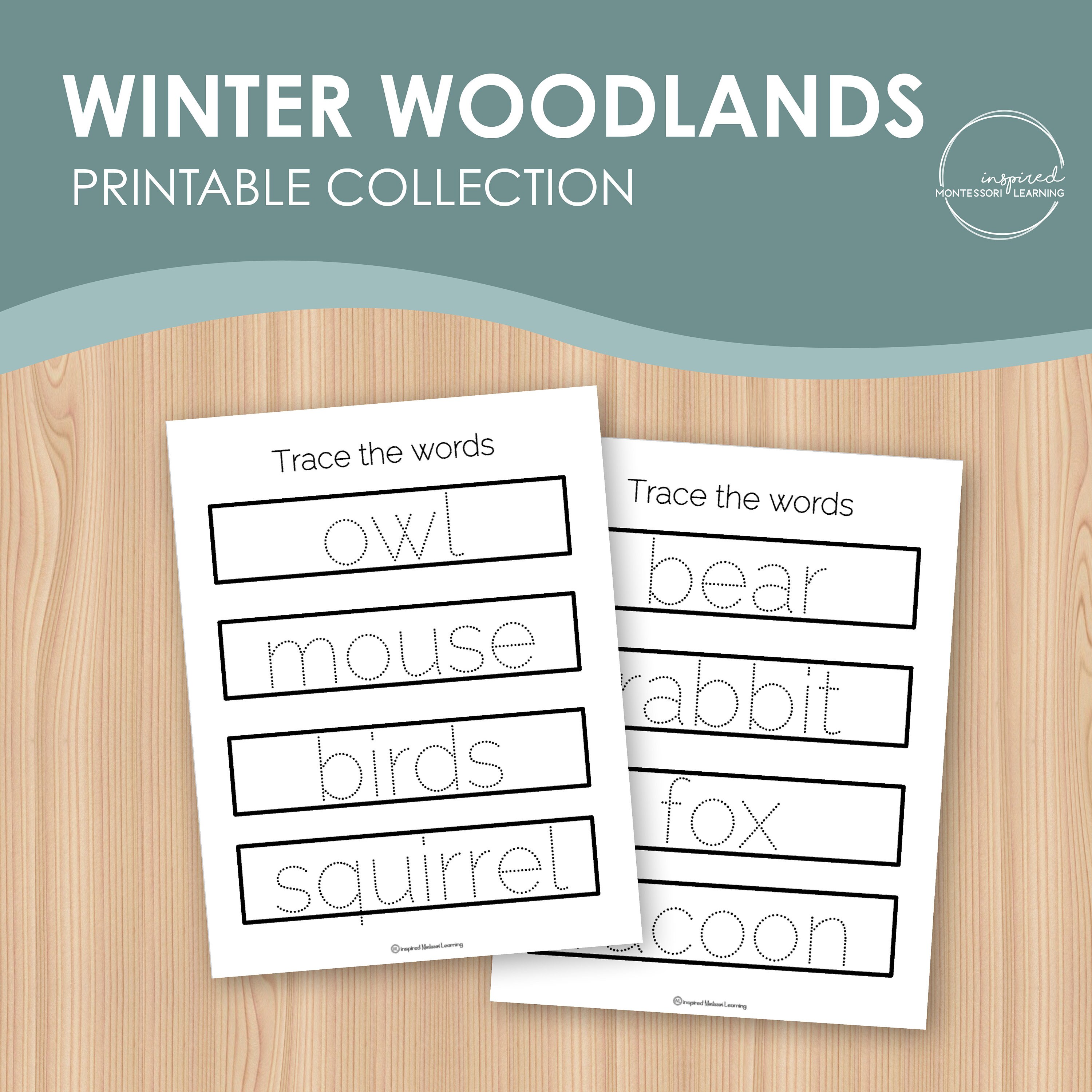 Winter Woodland Printable Collection, Preschool Winter Activity ...