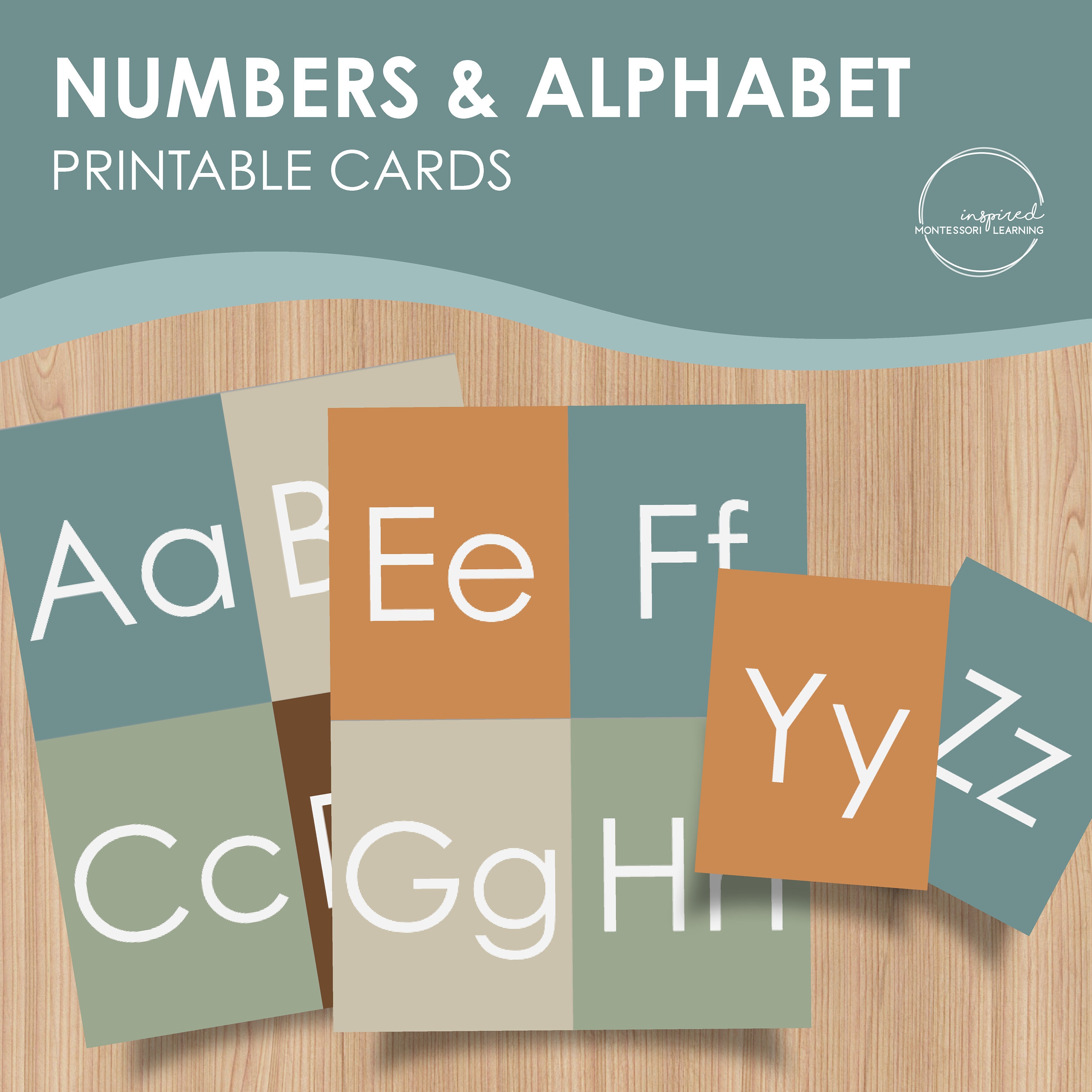 Number and Alphabet Cards, Flashcards for Kids, Early Learner ...