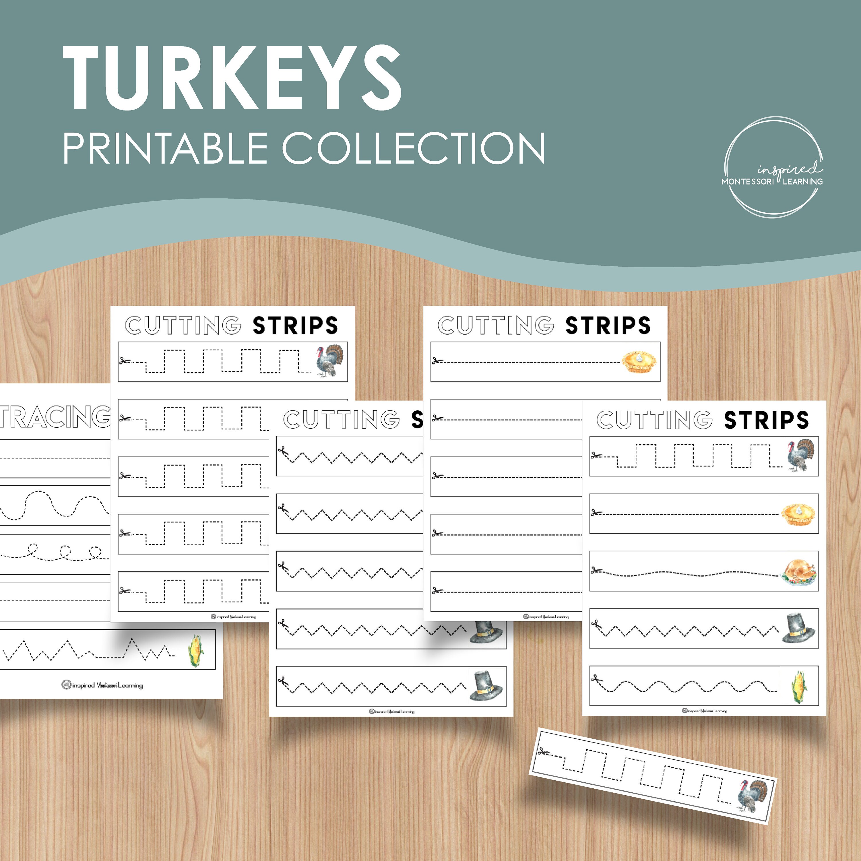 Turkey Printable Collection, Thanksgiving Activity, Fall Activity ...