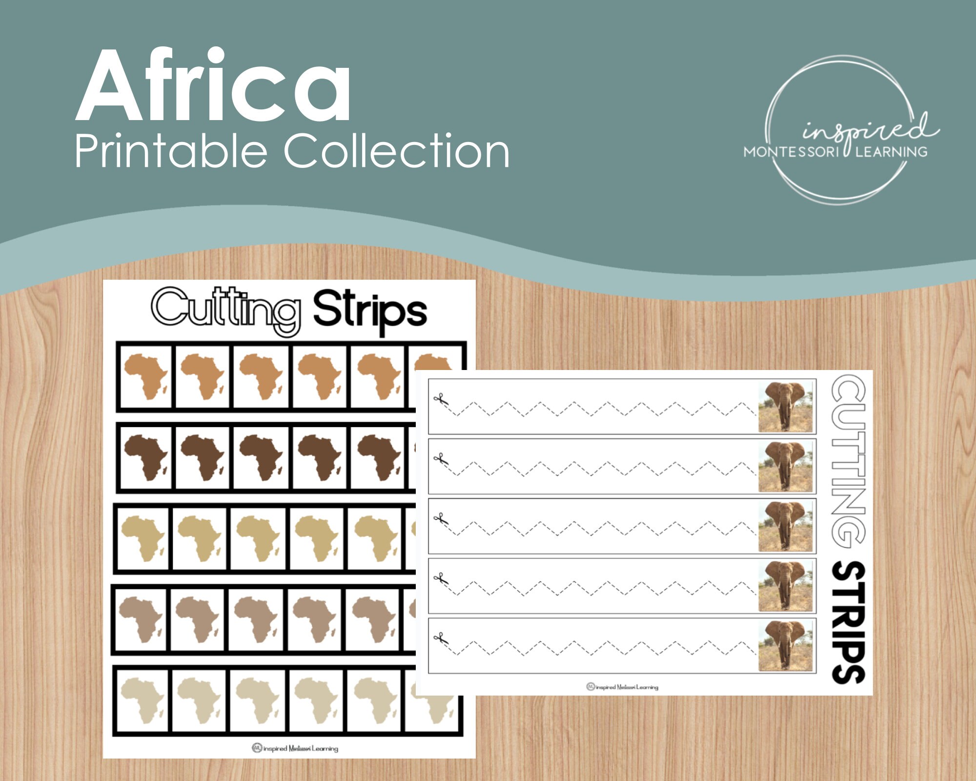 Africa Continent Study, African Animal Matching, Tracing Words and ...