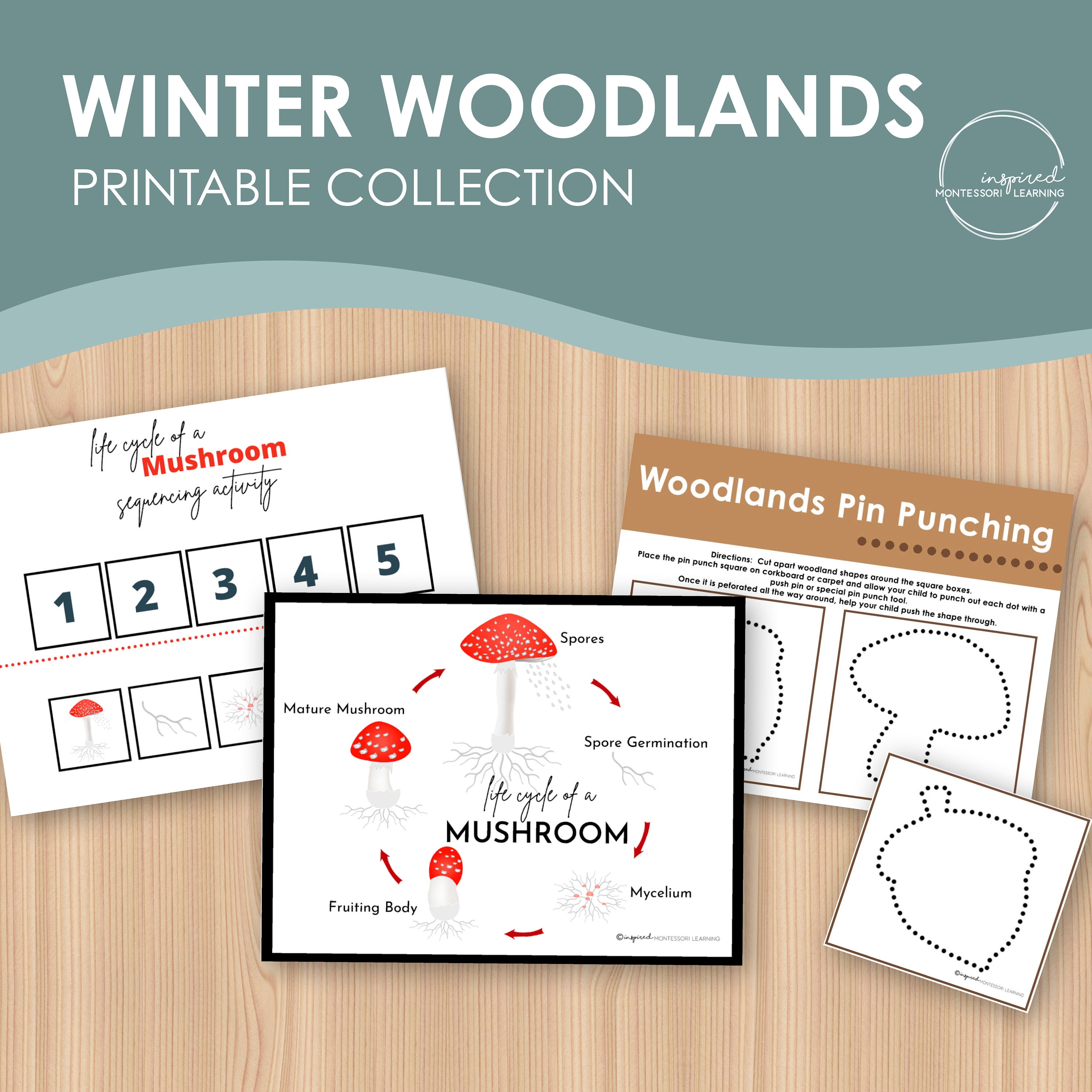Winter Woodland Printable Collection, Preschool Winter Activity ...
