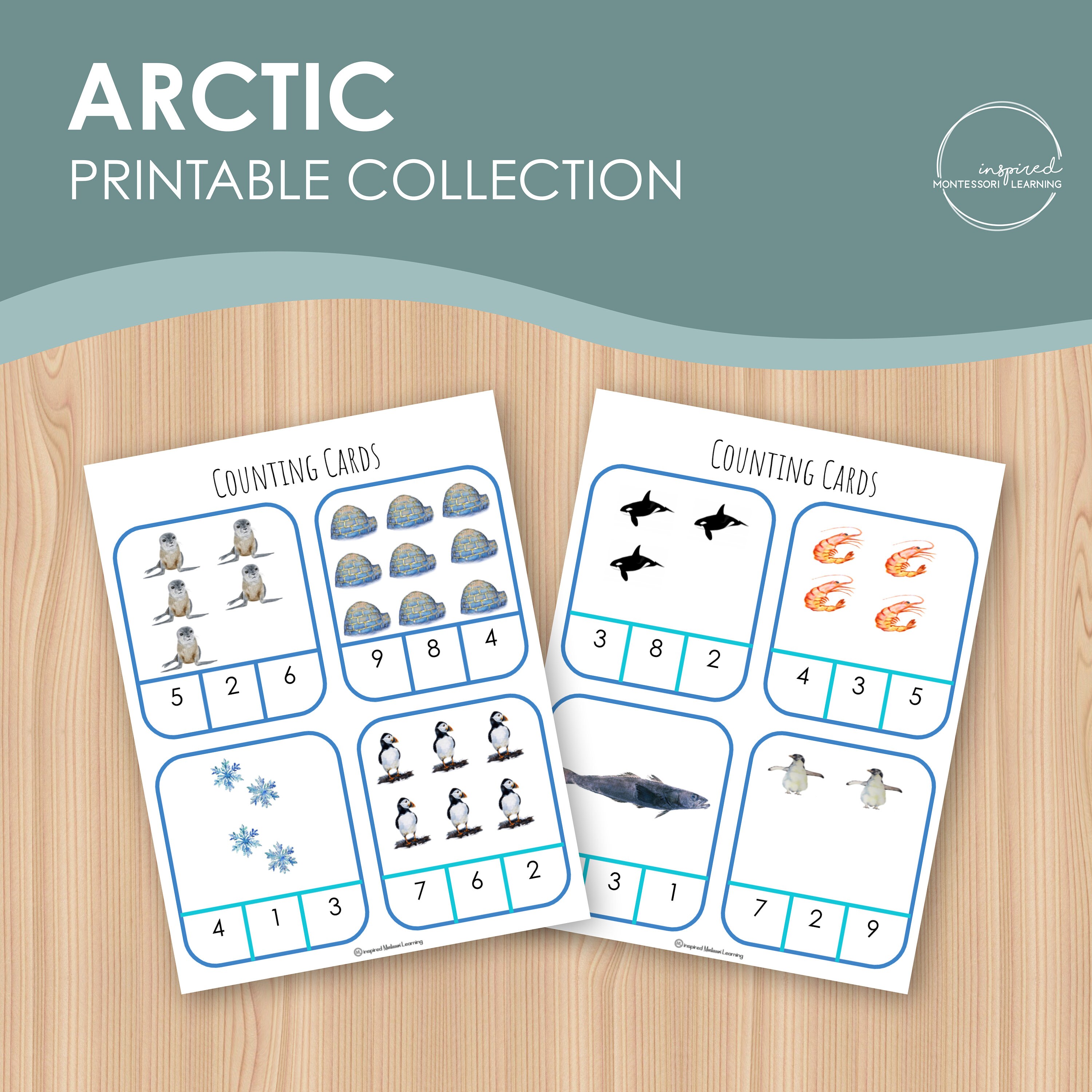 Arctic Printable Collection, Winter Printable, Winter Kids Crafts ...