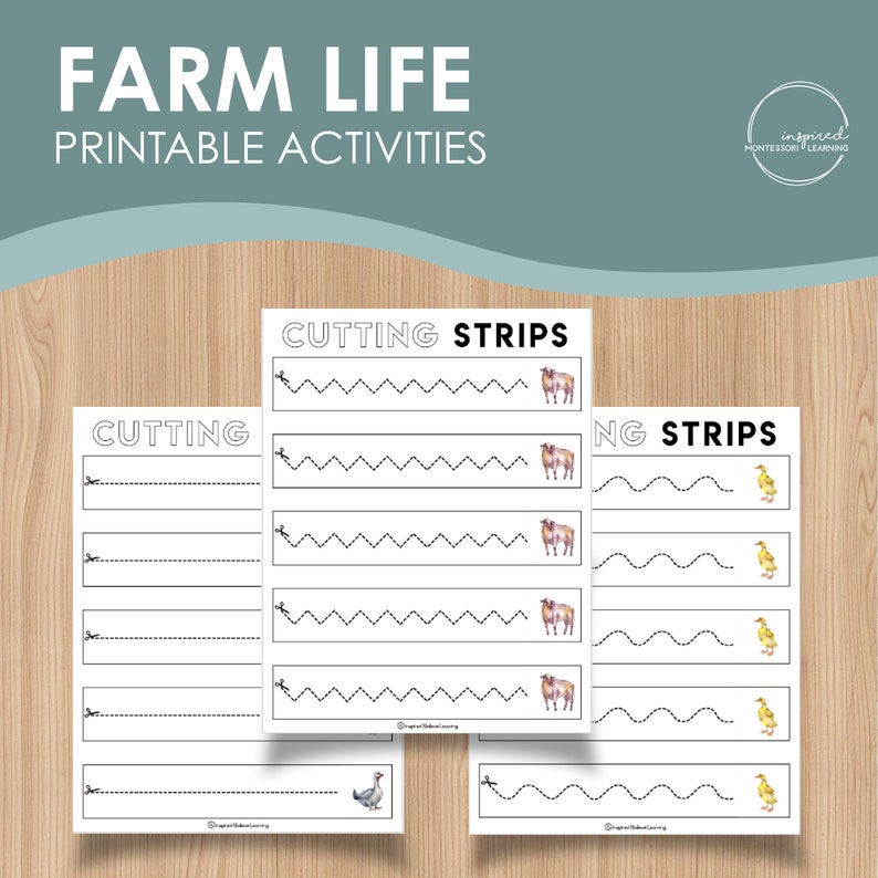 Farm Animal Printable Unit, Preschool Printable, Kindergarten Printable ...