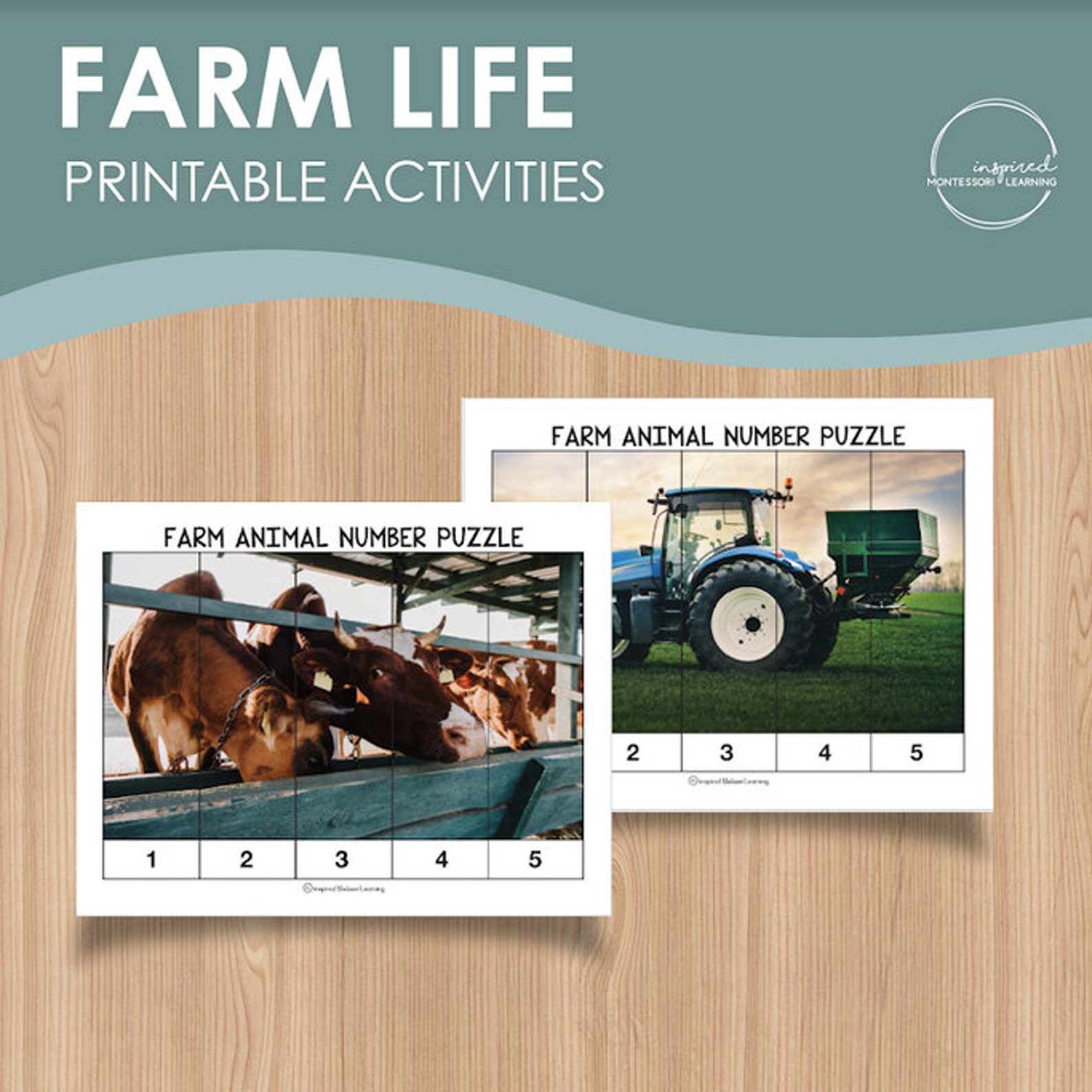 Farm Animal Printable Unit, Preschool Printable, Kindergarten Printable ...