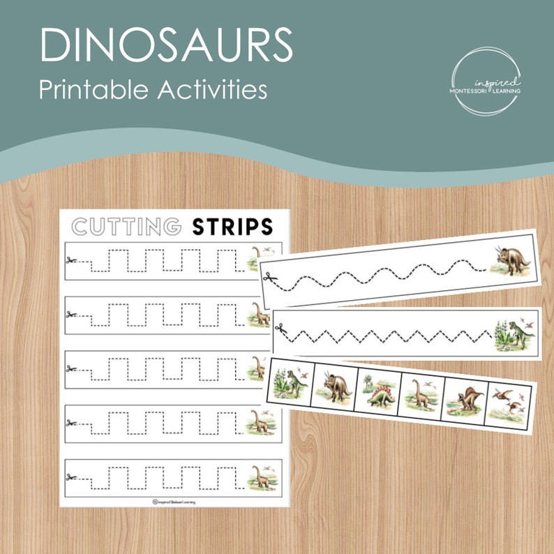 Dinosaur Printable Activity, Preschool Worksheets, Toddler Printable ...