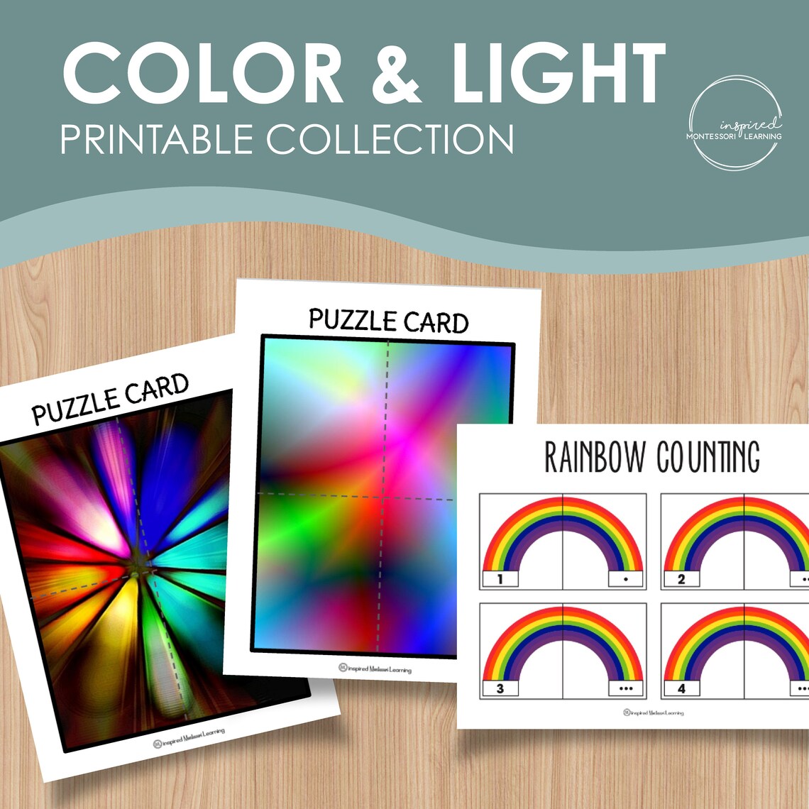 Color and Light Printable Packet, Color Wheel, Kids Art Lesson ...