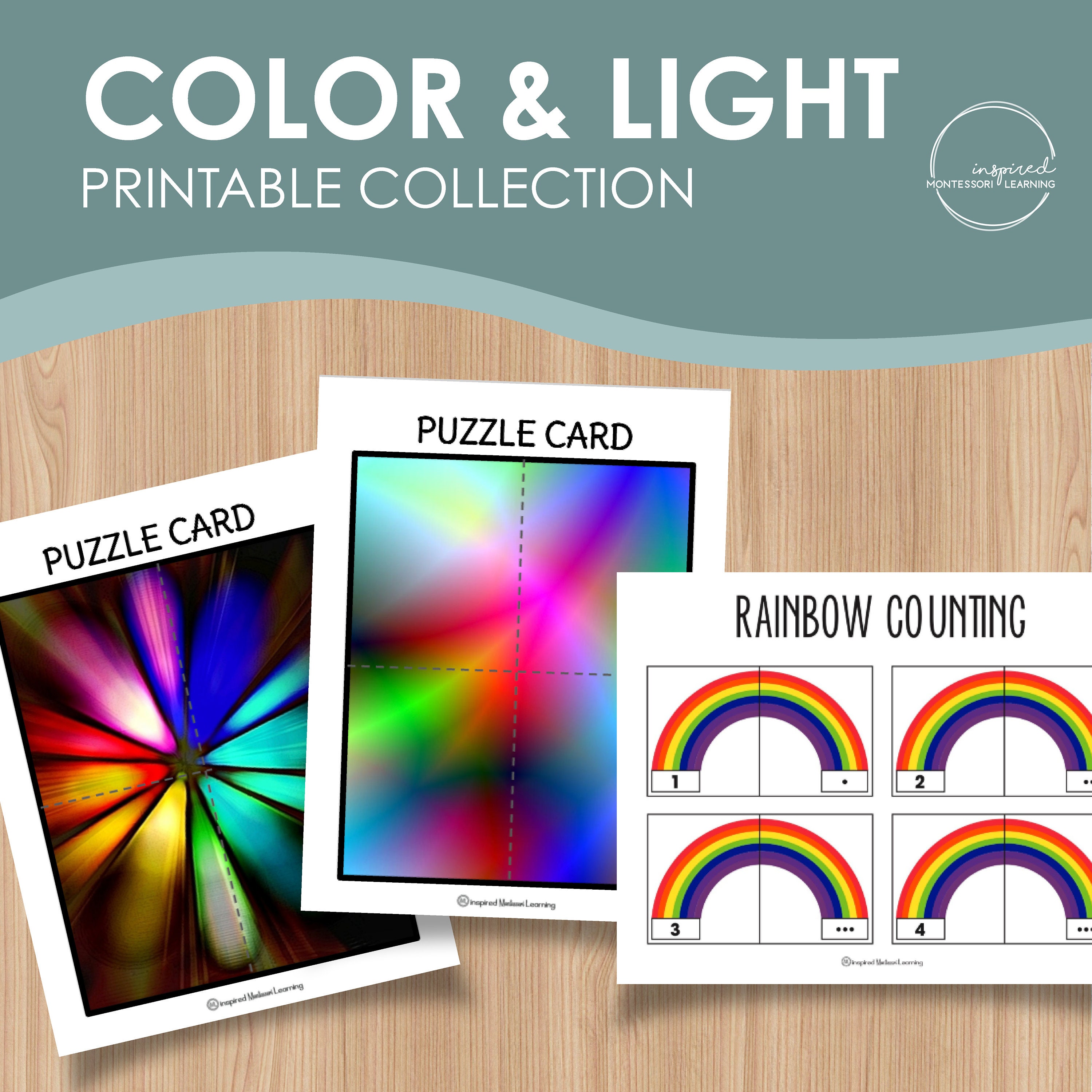 Color and Light Printable Packet, Color Wheel, Kids Art Lesson ...